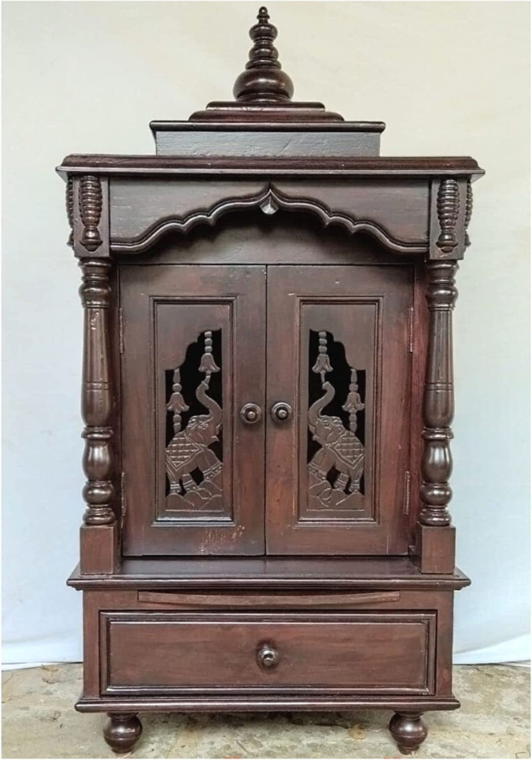 Wooden Temple for Home Teak Wood Temple Hindu Mandir Handmade Temple ...