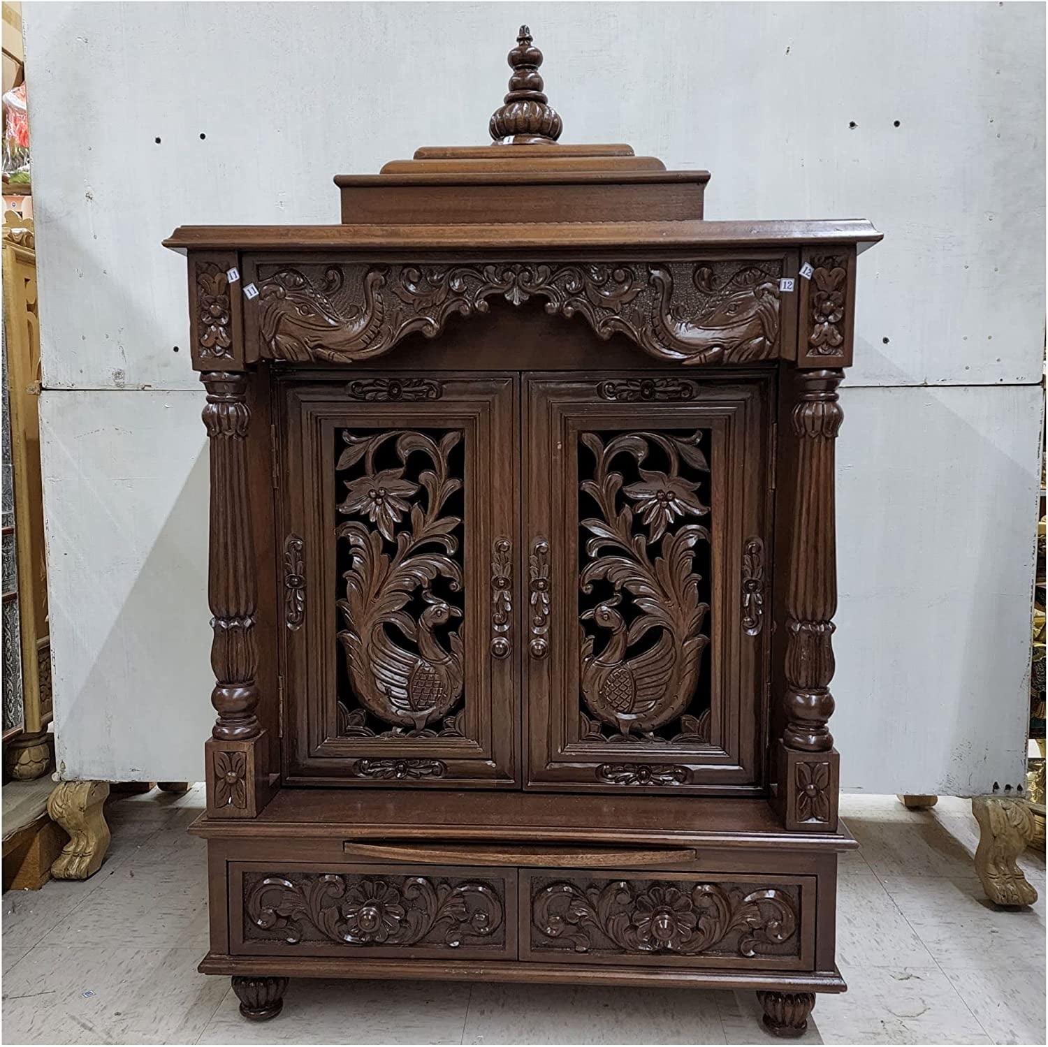 Wooden Temple for Home Teak Wood Temple Hindu Mandir Home Mandir Pooja ...