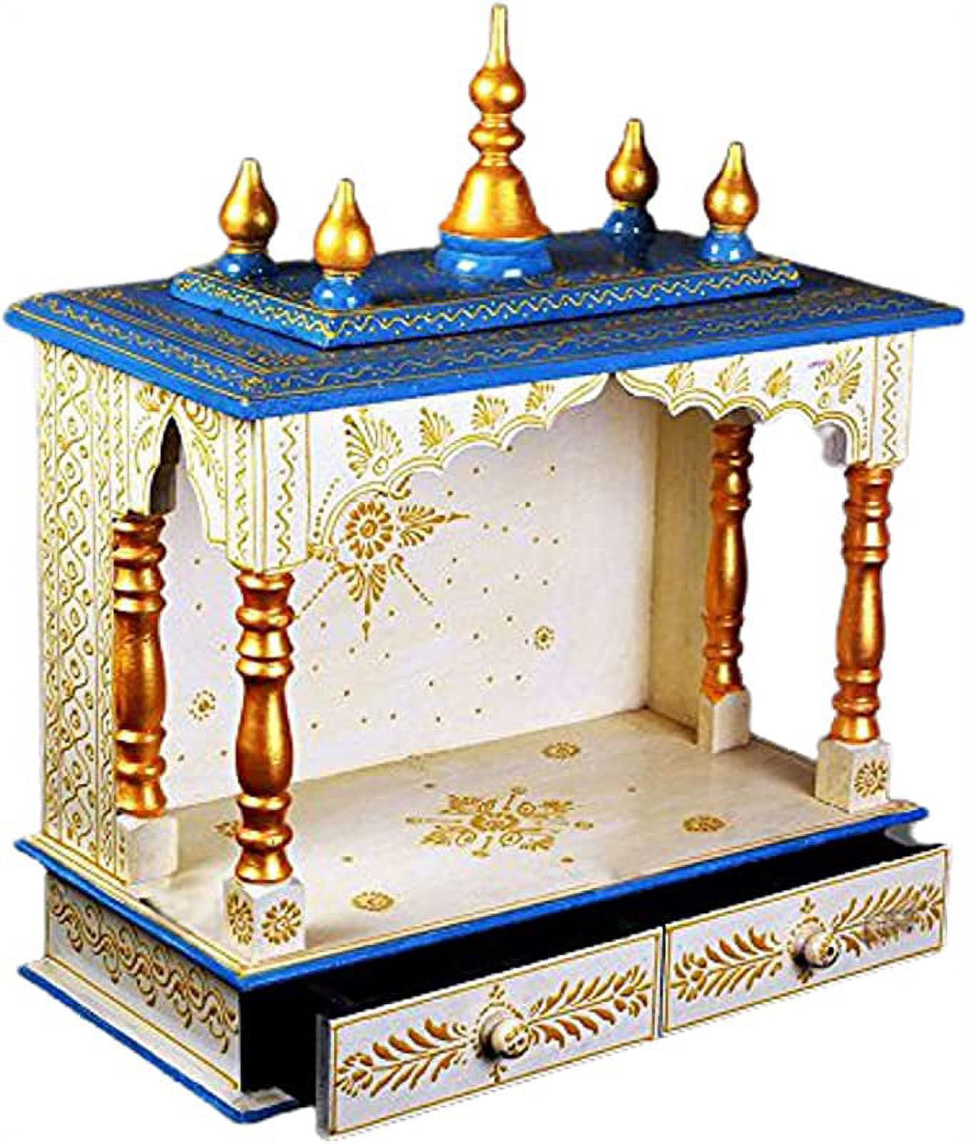 Wooden Temple Religious Home Temple, Pooja Mandir Indian Hindu ...