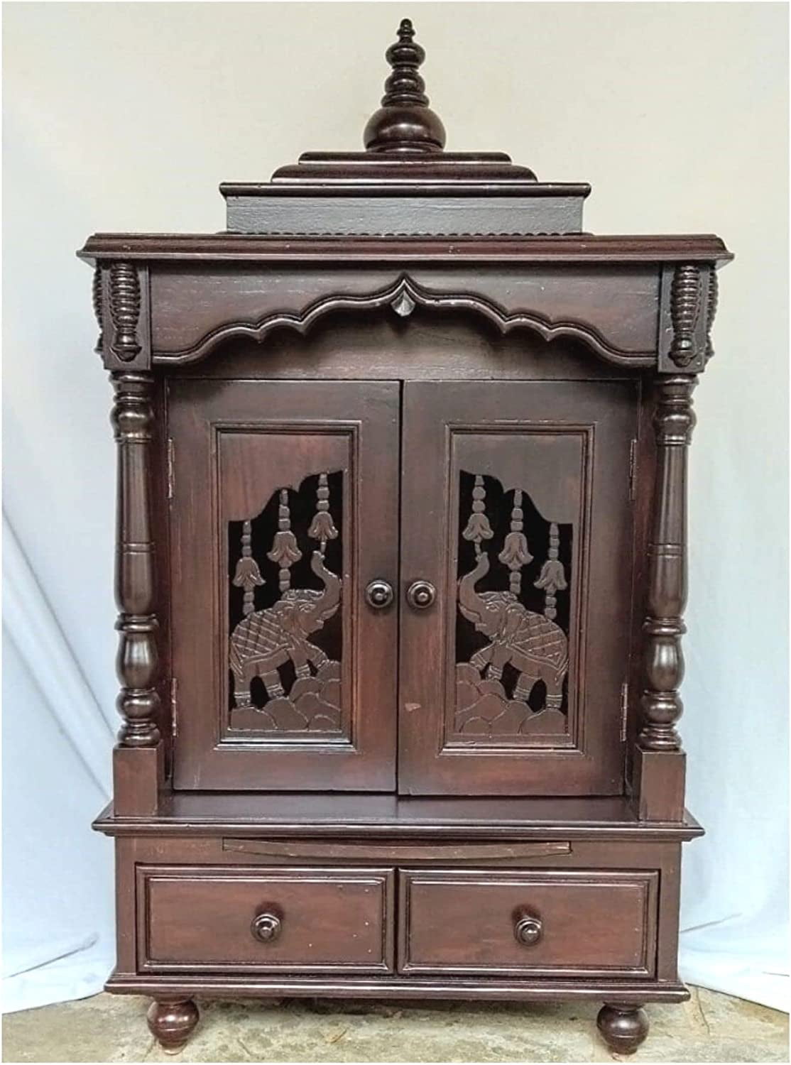 Wooden Temple Small Home Temple Teak Wood Temple Indian Mandir Pooja ...