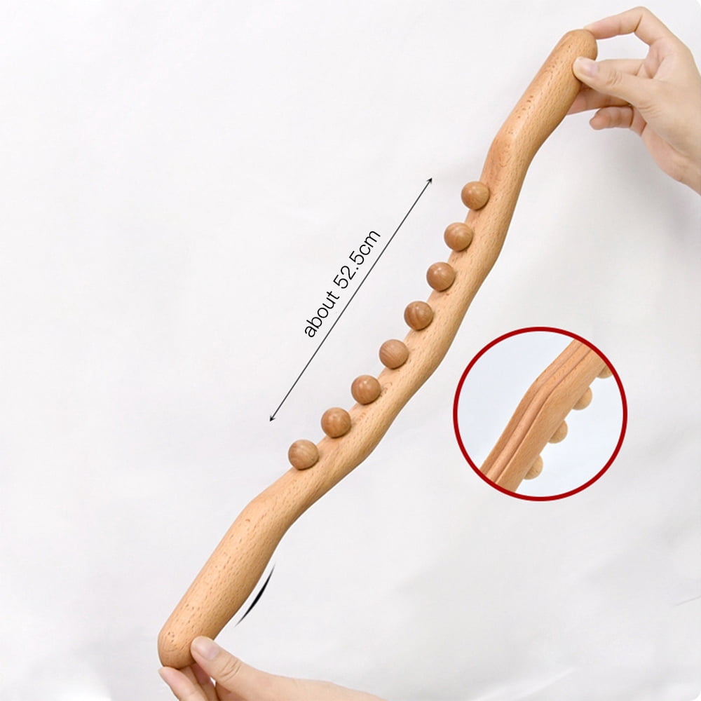 Wooden Therapy Massage Stick Gua sha Scraping Massager for Body Trigger ...
