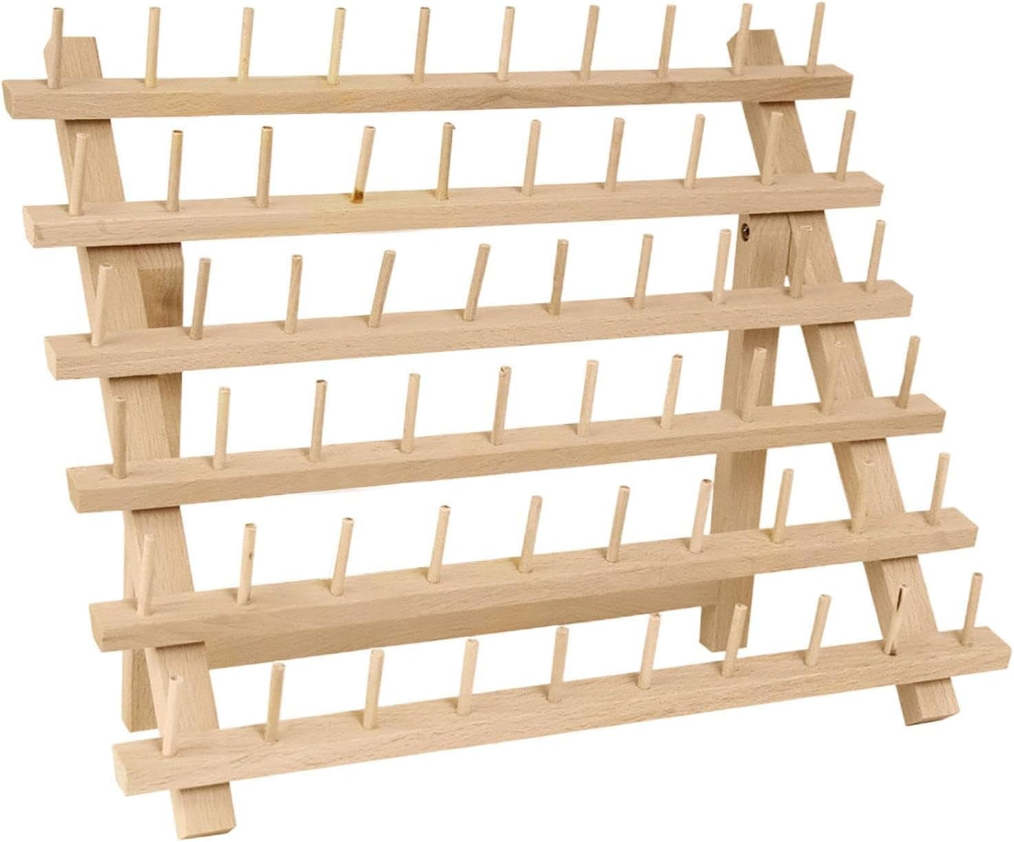 Wooden Thread Rack | Folding Hair Rack - Thread Organizer, 60 Spools ...