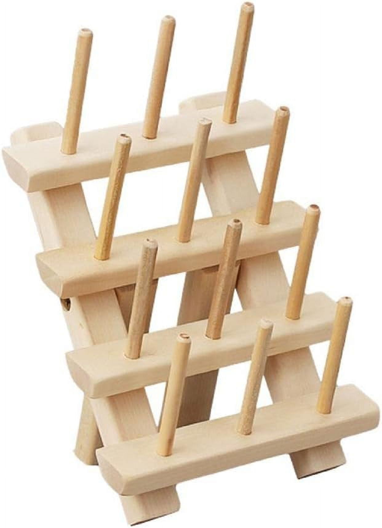 Wooden Thread Rack Holder Sewing Embroidery Thread Holder Sewing ...