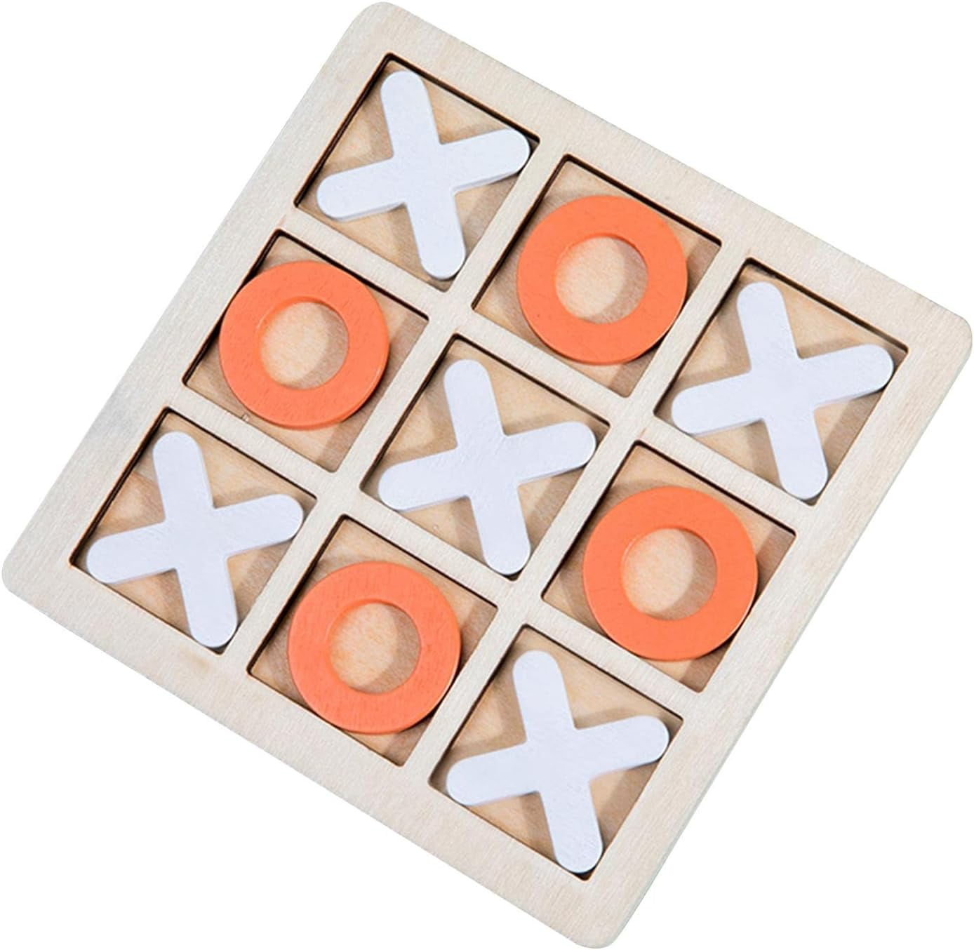 Wooden Tic TAC Toe Board Game XOXO Chess Board Game Educational Toys ...