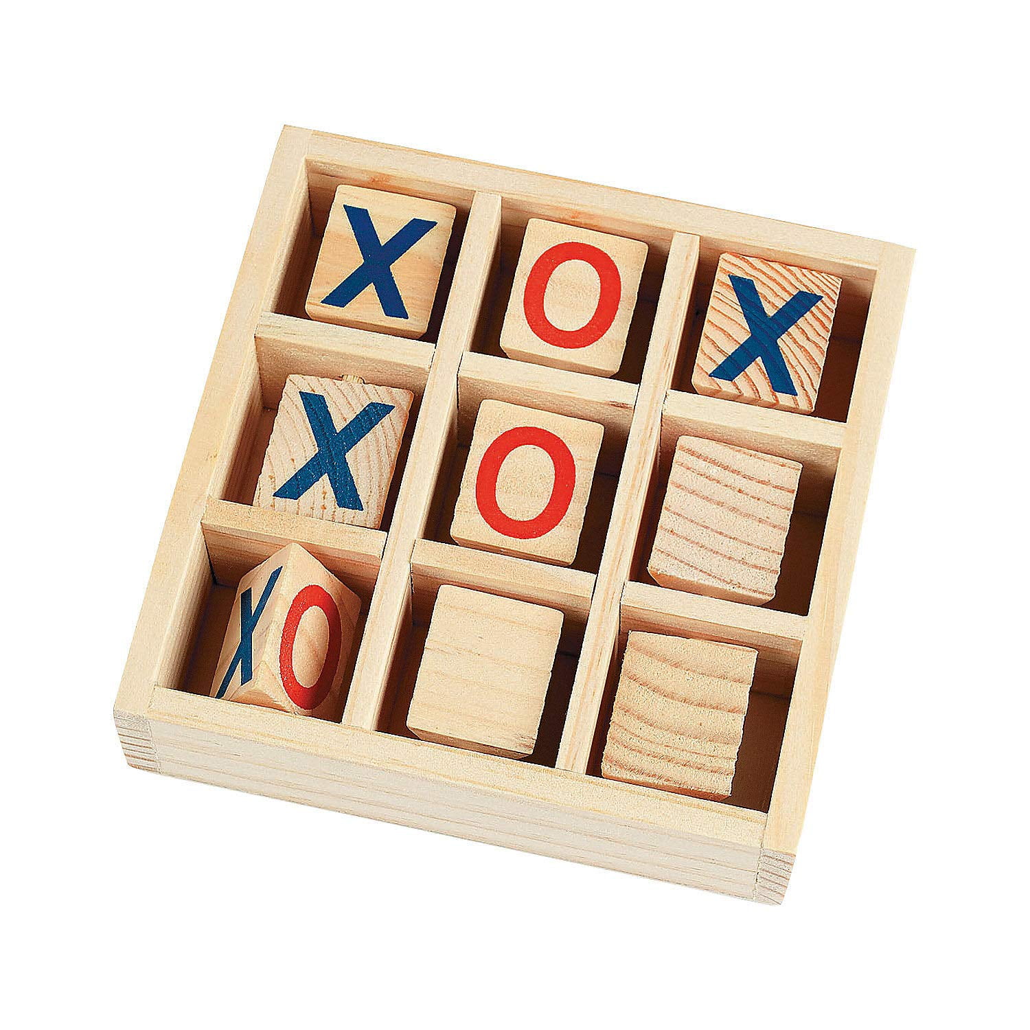 Wooden Tic-Tac-Toe Game - Toys - 1 Piece - Walmart.com