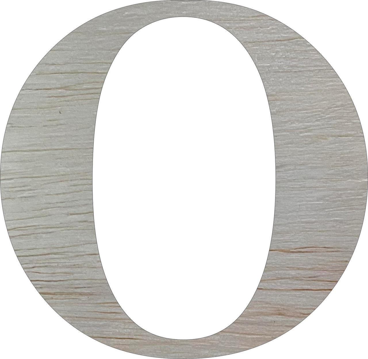 Wooden Times Letter O, Unfinished 3'' Tall Small Craft Letter ...