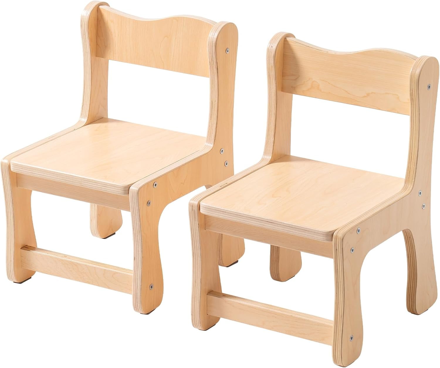 Wooden Toddler Chair Wood, Kids Chair Set of 2, Sturdy Kids Chairs for ...