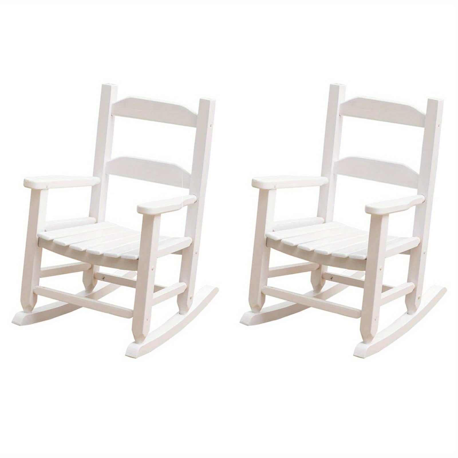 Wooden Toddler Rocking Chair for Kids Rocker Lounge Chair for Ages 3-6 ...