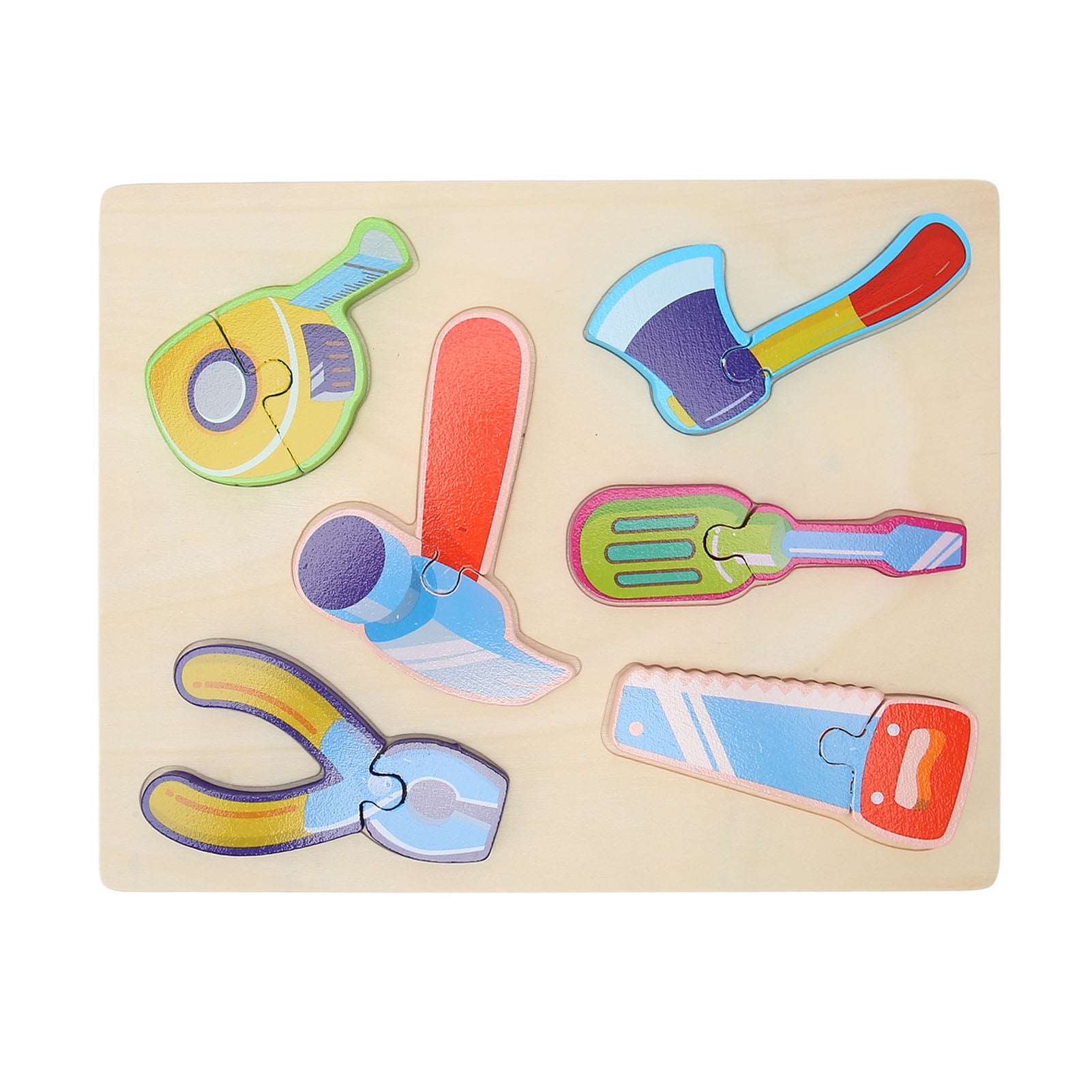 Wooden Tool Matching Puzzles for Early Education Embedded Sanding ...