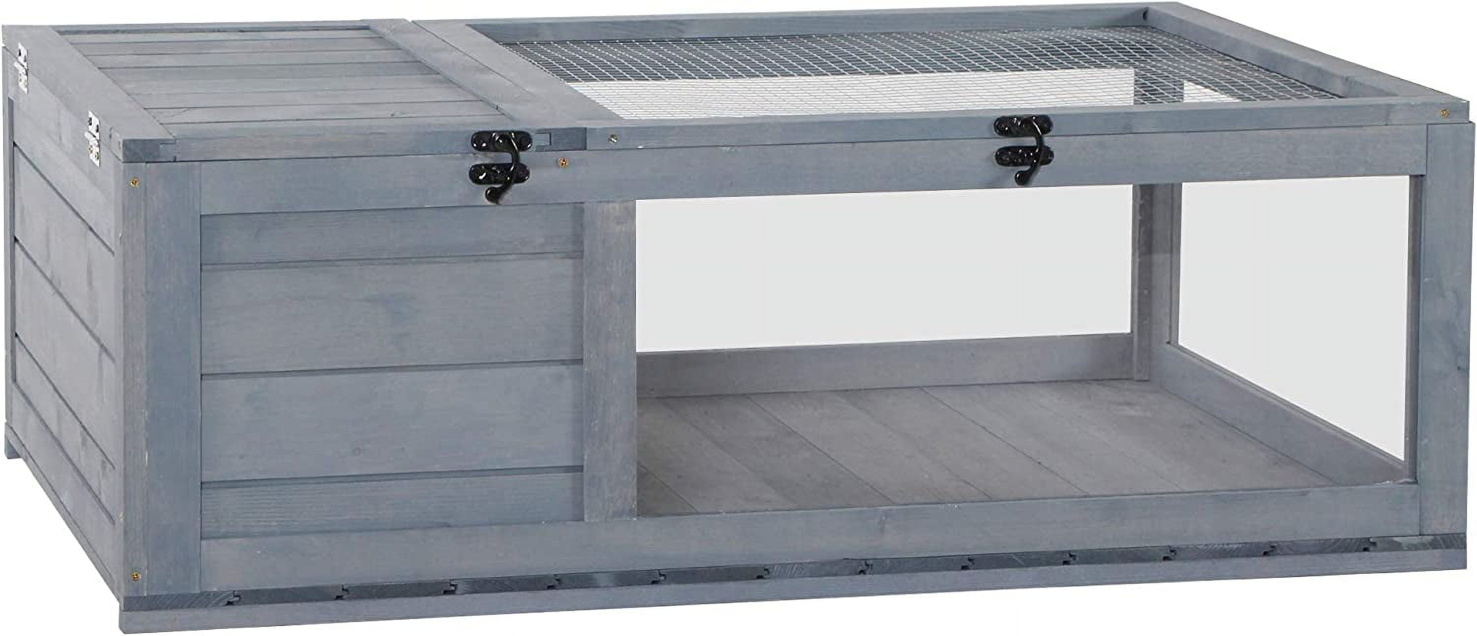 Wooden Tortoise House Indoor Turtle Habitat Enclosure Outdoor Reptile ...