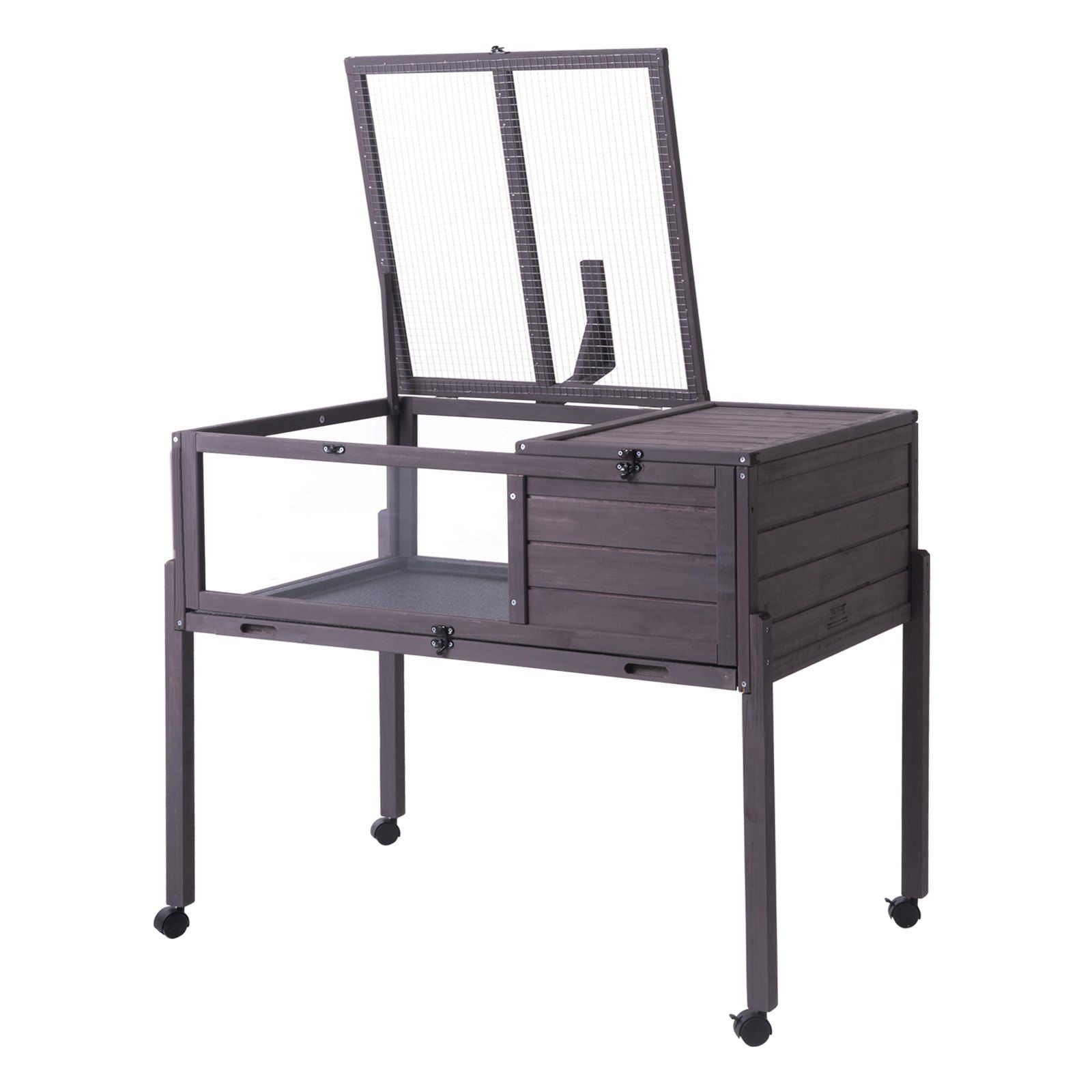 Wooden Tortoise House Rolling Tortoise Habitat for Indoor & Outdoor Use ...