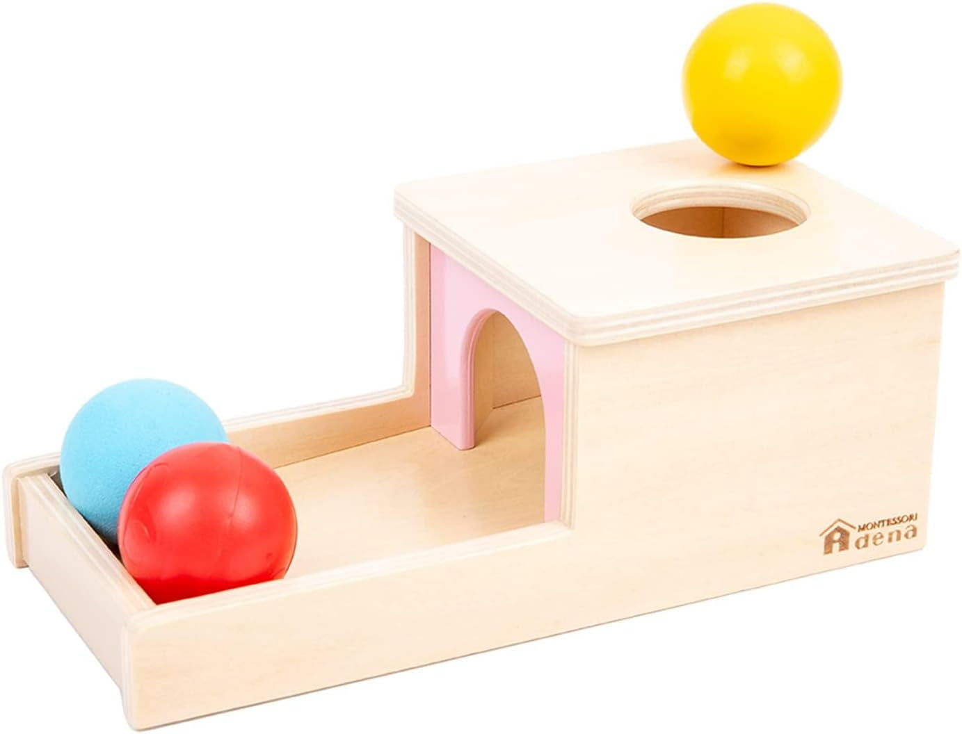 Wooden Toy for 6-12 Month Baby 3 Balls,Sorting and Stacking Colorful ...