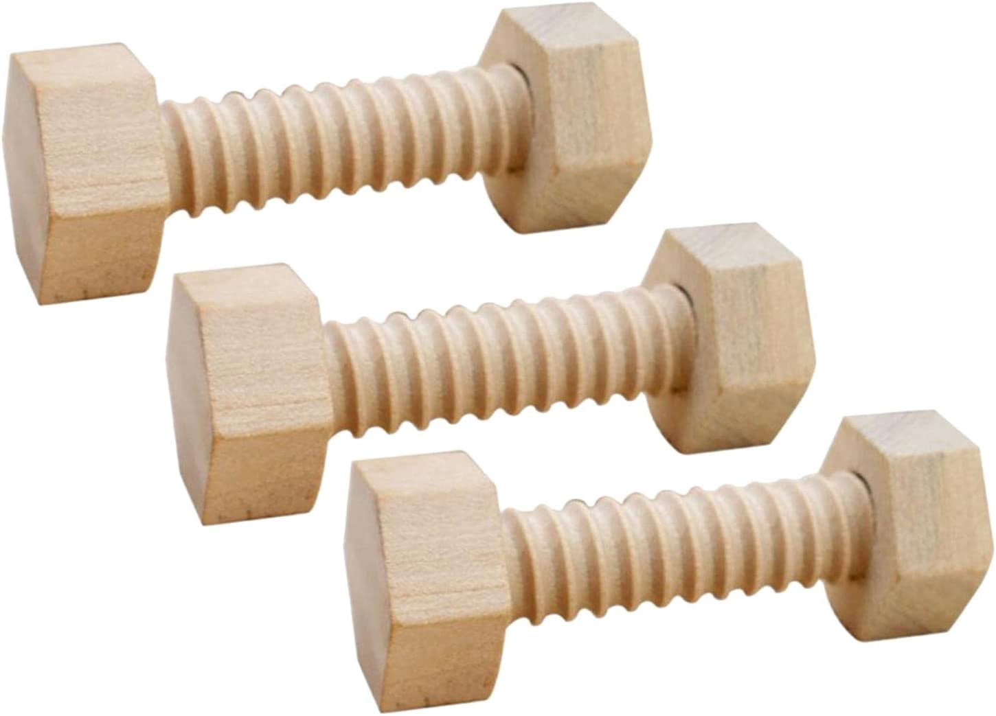 Wooden Toy Nuts and Bolts Kids Child Baby Preschool - Walmart.com
