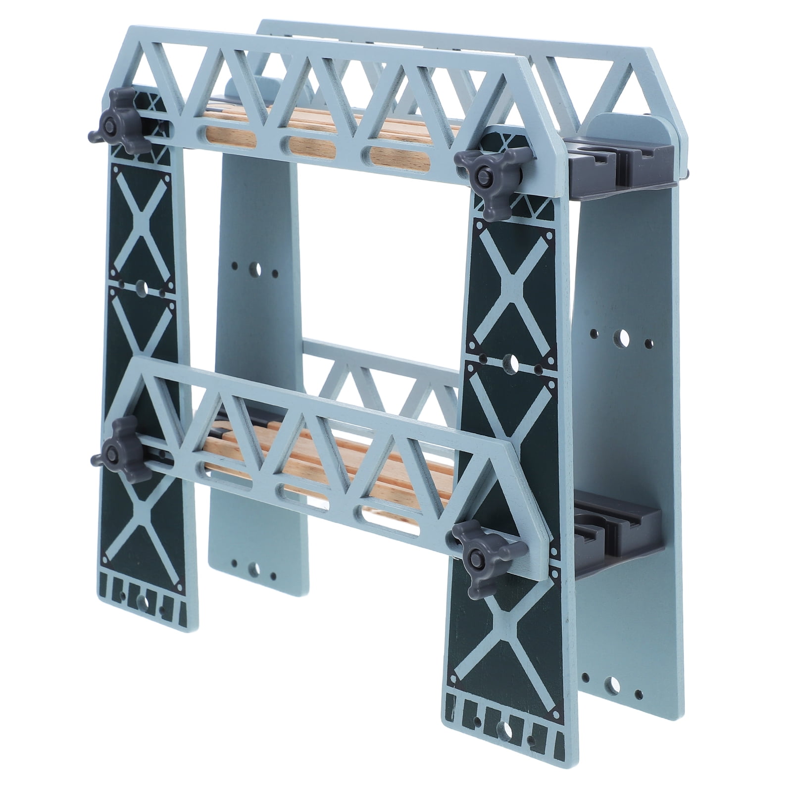 Wooden Train Track Bridge Wooden Model For Kids Toddlers Train Scene ...