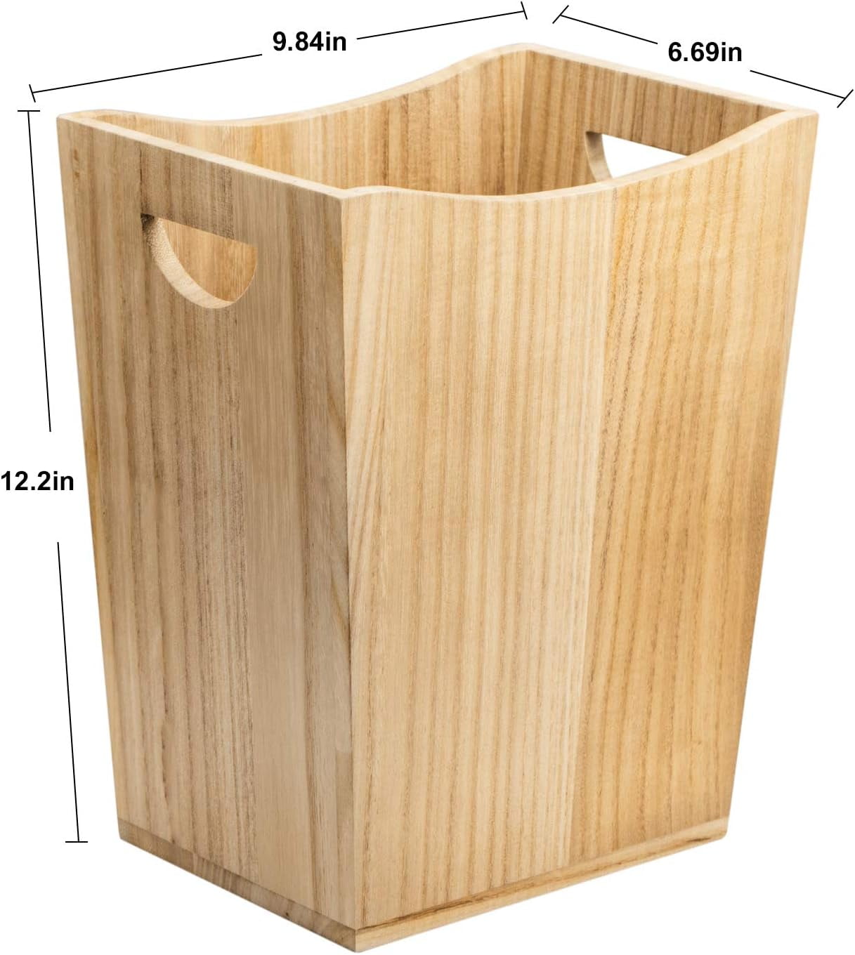 Wooden Trash Can, Rustic Farmhouse Style Trash Can for Bathroom, office ...