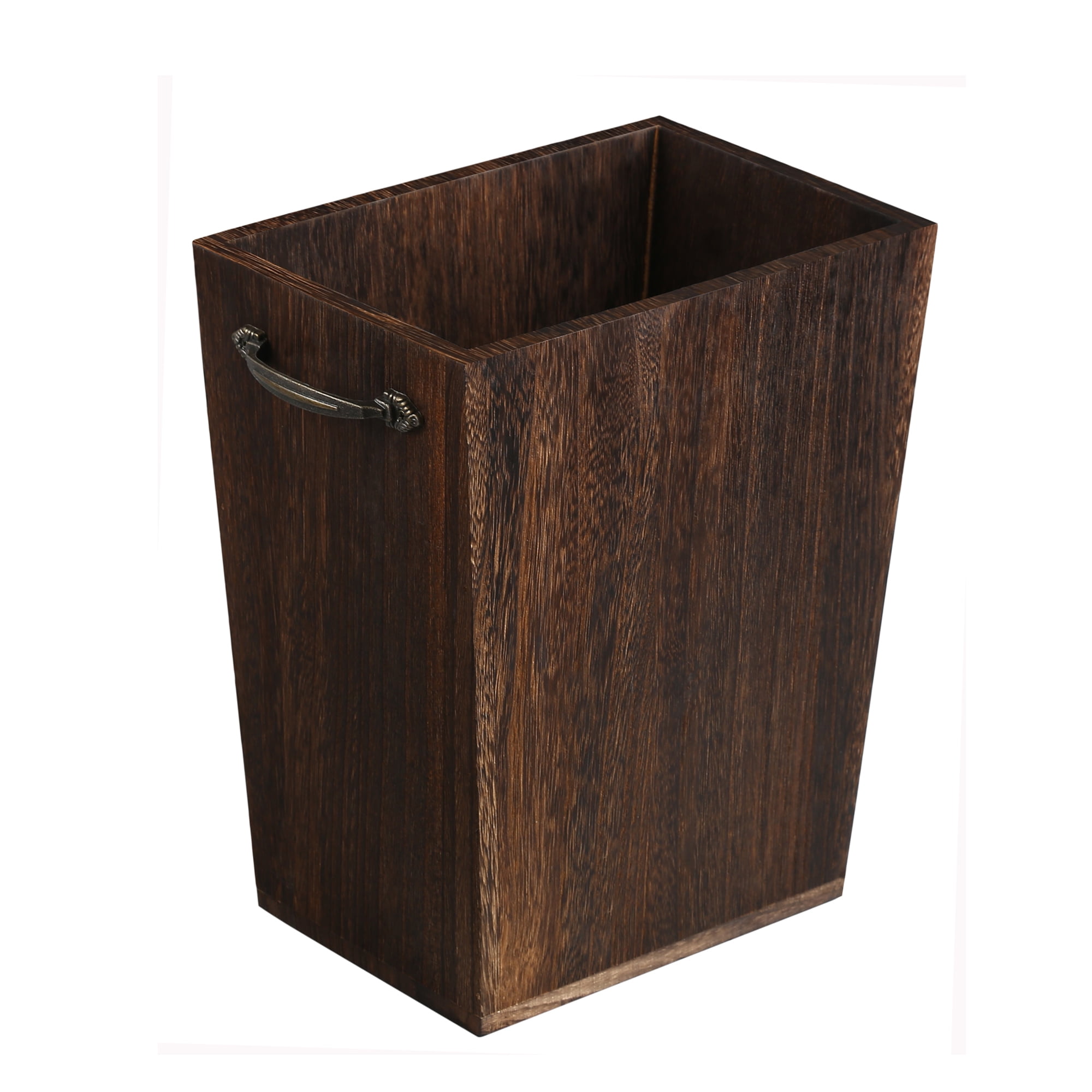 Wooden Trash Cans, Rustic Farmhouse Style Trash Cans, Trash Cans With ...