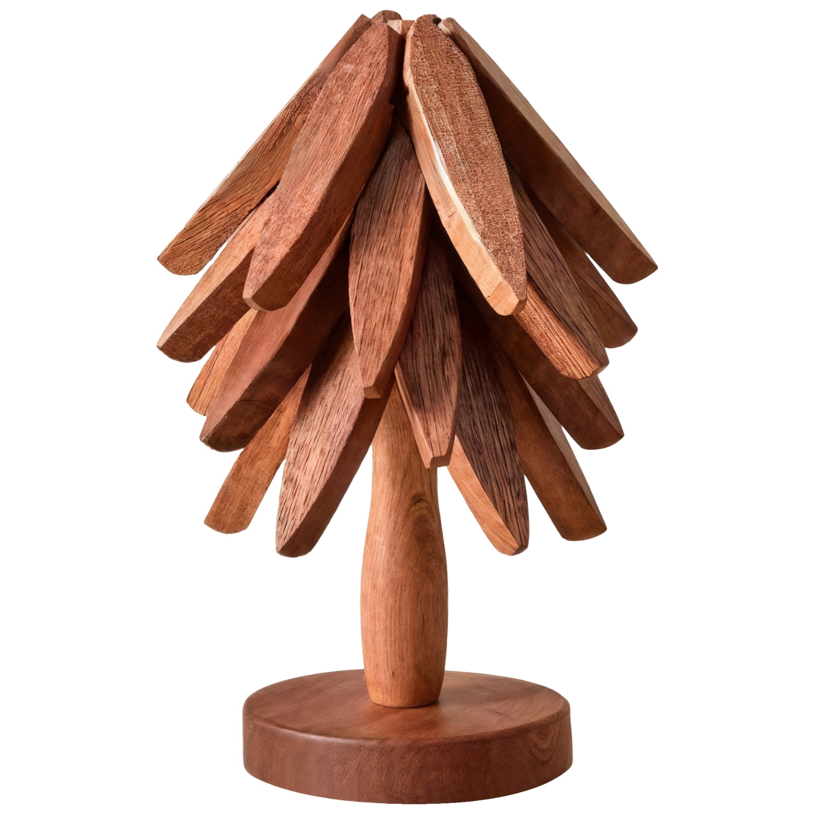 Wooden Tree Trivet Set, Four-Layer Beechwood Trivet for Hot Dishes ...