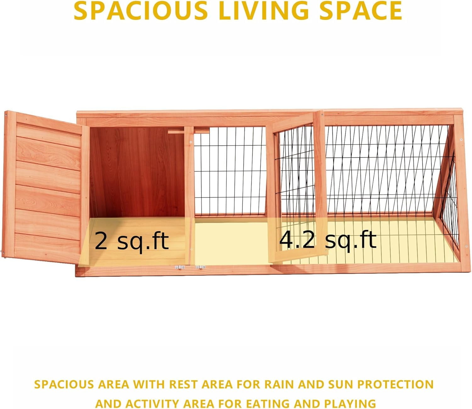 Wooden Triangle Chicken Coop & Rabbit Hutchs/Cages with Ventilating ...
