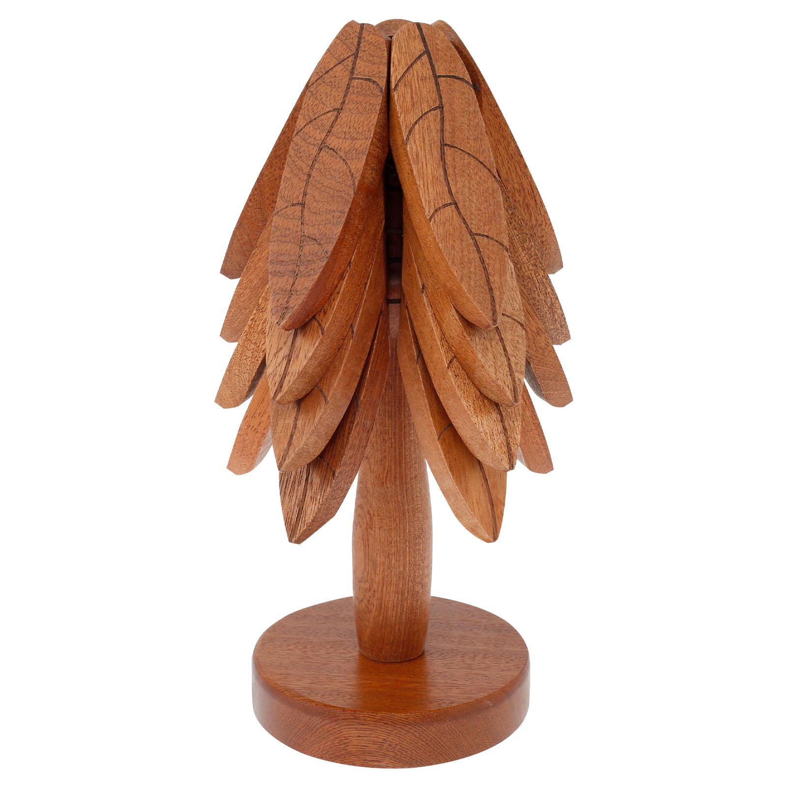 Wooden Trivet for Hot Dishes Tree Shape Trivet Set Practical Wood ...