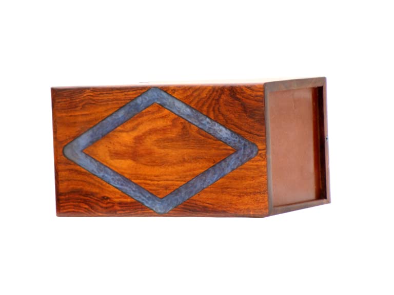 Wooden Urn box With Amazing Resin Design - Personalized Cremation Urn ...