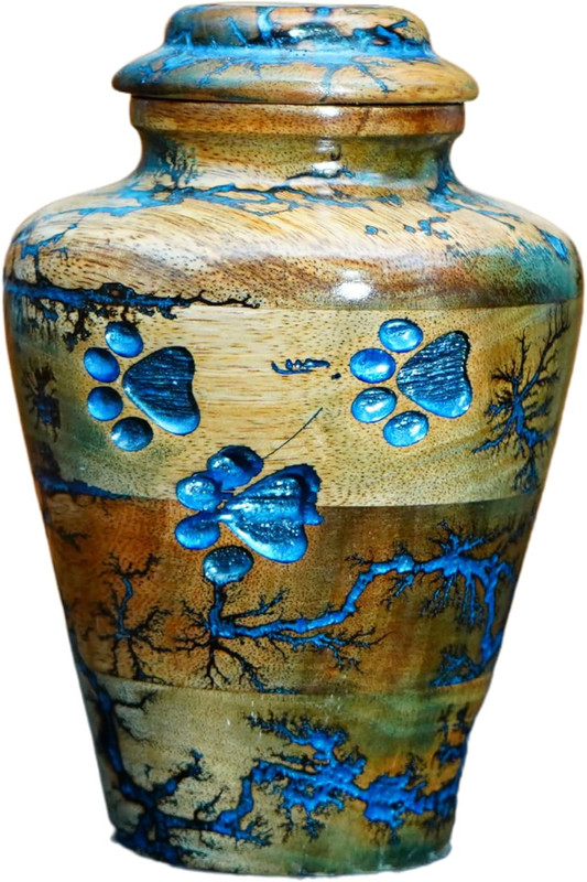 Wooden Urn for Pet Ashes Urn for Dog urn for cat Cremation Pets Memory ...