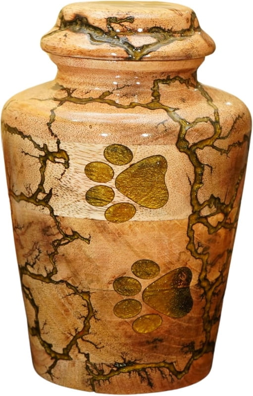 Wooden Urn for Pet Ashes Urn for Dog urn for cat Cremation Pets Memory ...