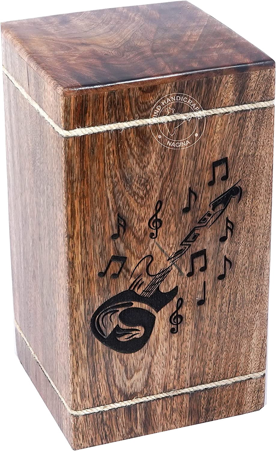 Wooden Urns for Human Ashes Adult Large - Rosewood Cremation Urn for ...
