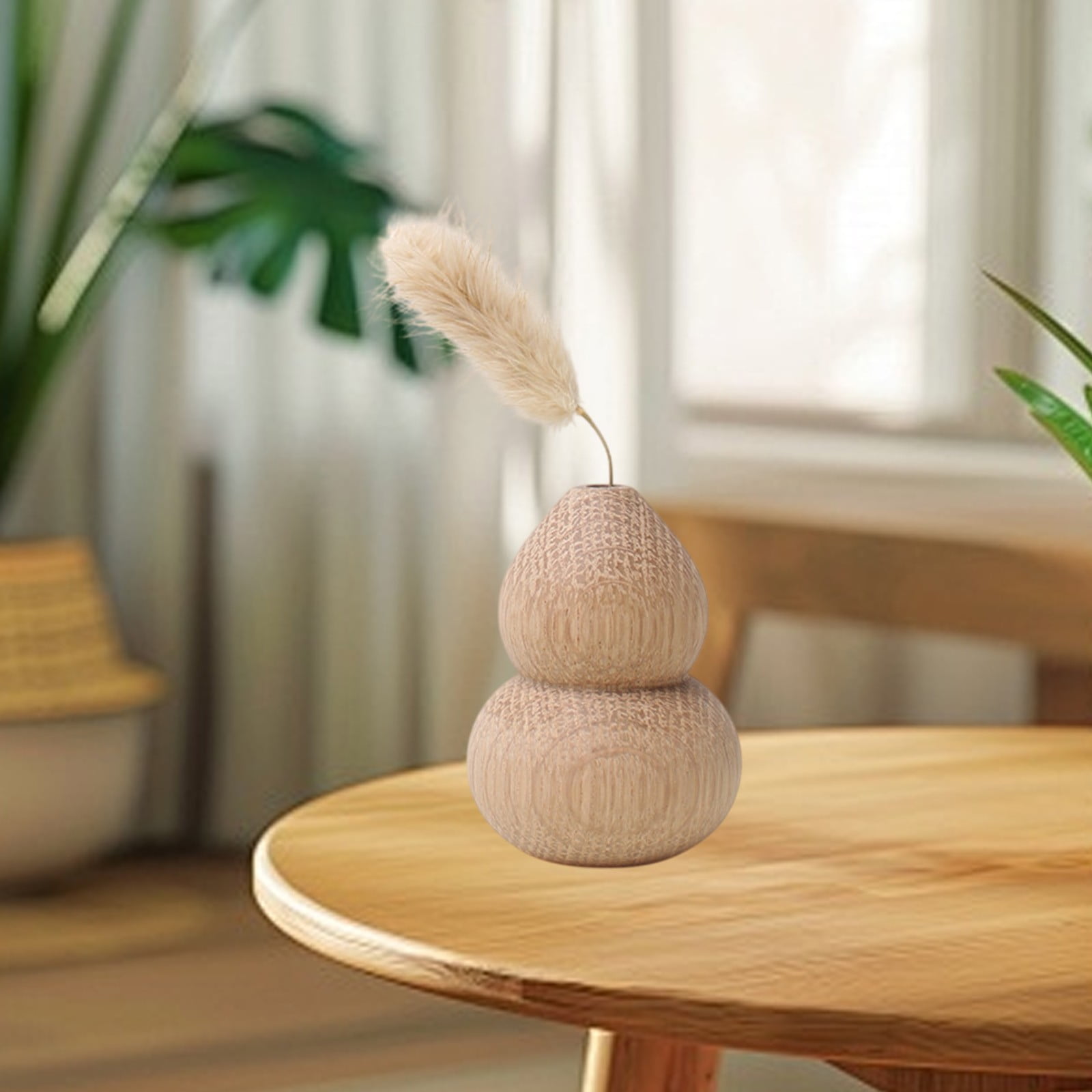 Wooden Vase Under 5 ! Yrmaups Artisan Wood Vase for Home Table ...