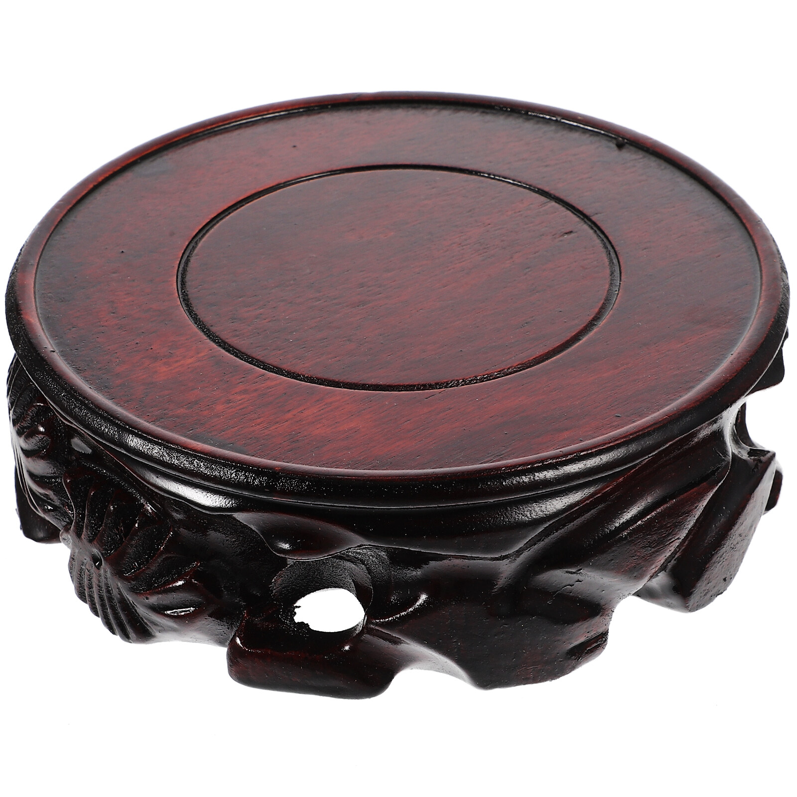 Wooden Vase Base Plant Decor Home Decor Vase Display Stand Tea Set Base ...