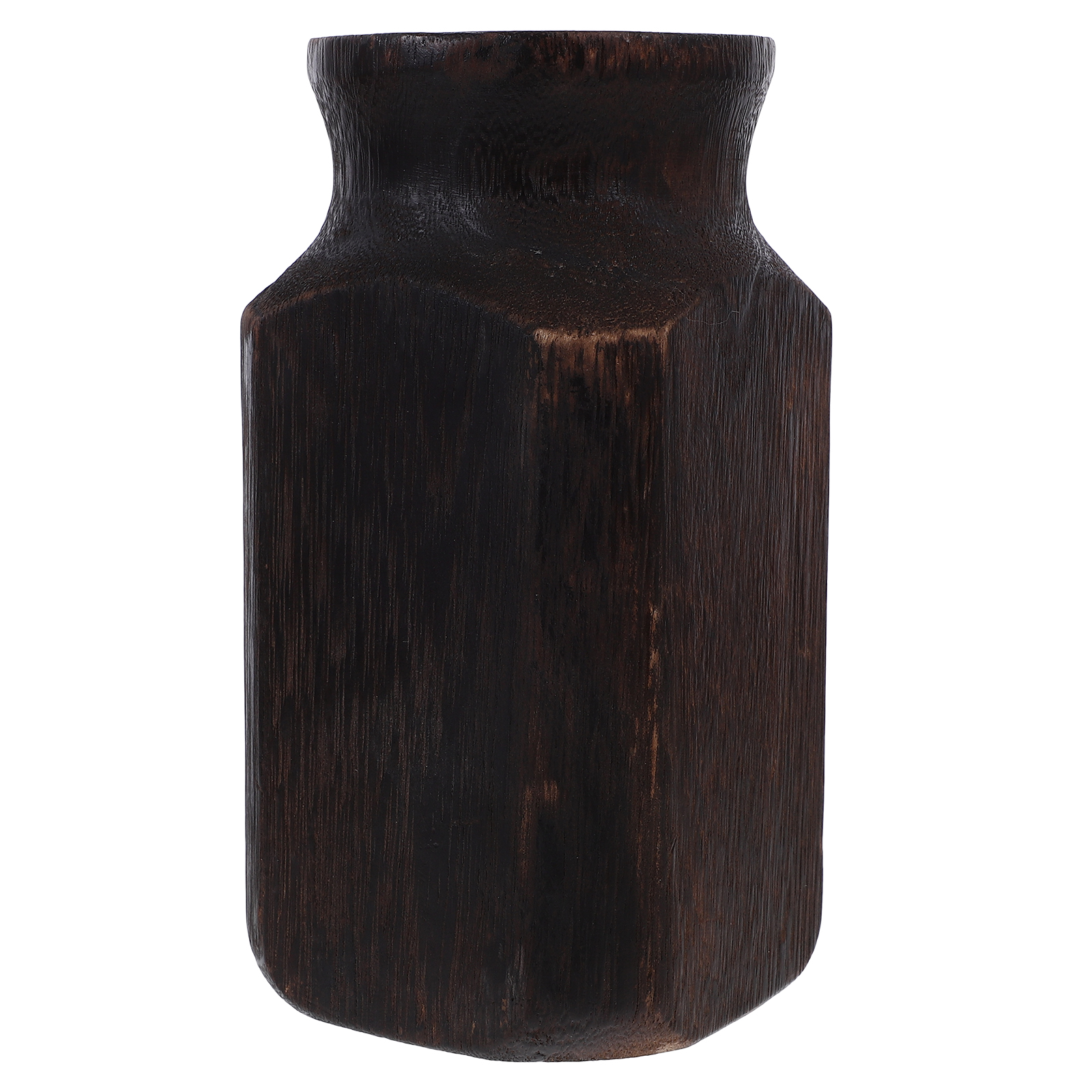 WOFASHPURET Wood Flower Vase for Vase Home Decor 1Pack 8.1x4.5x4.5in ...