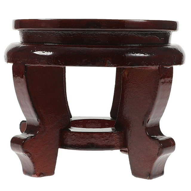 Wooden Vase Display Stand Wood Oriental Vase Stand Flower Plant Stand ...