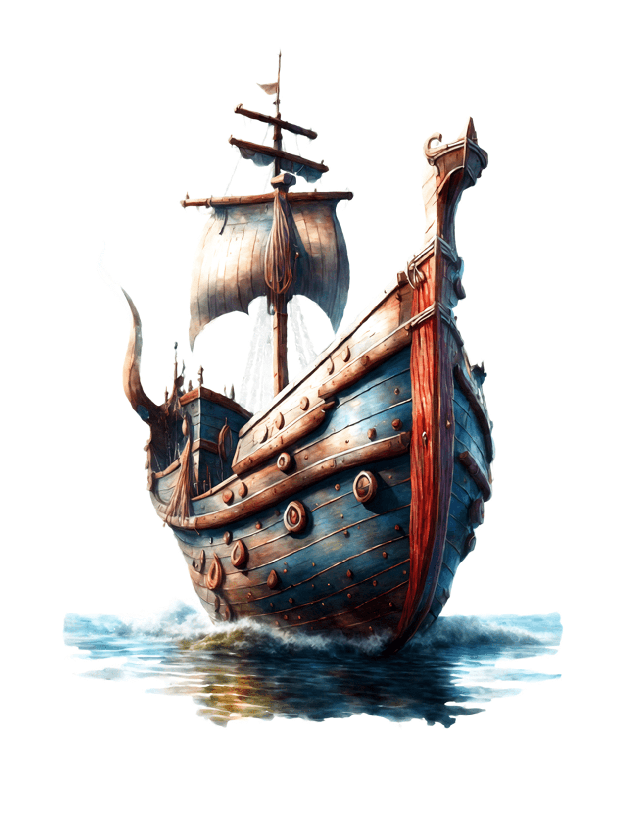 Wooden Viking/Pirate Ship Edible Cake Topper- 1/4 Sheet - Walmart.com