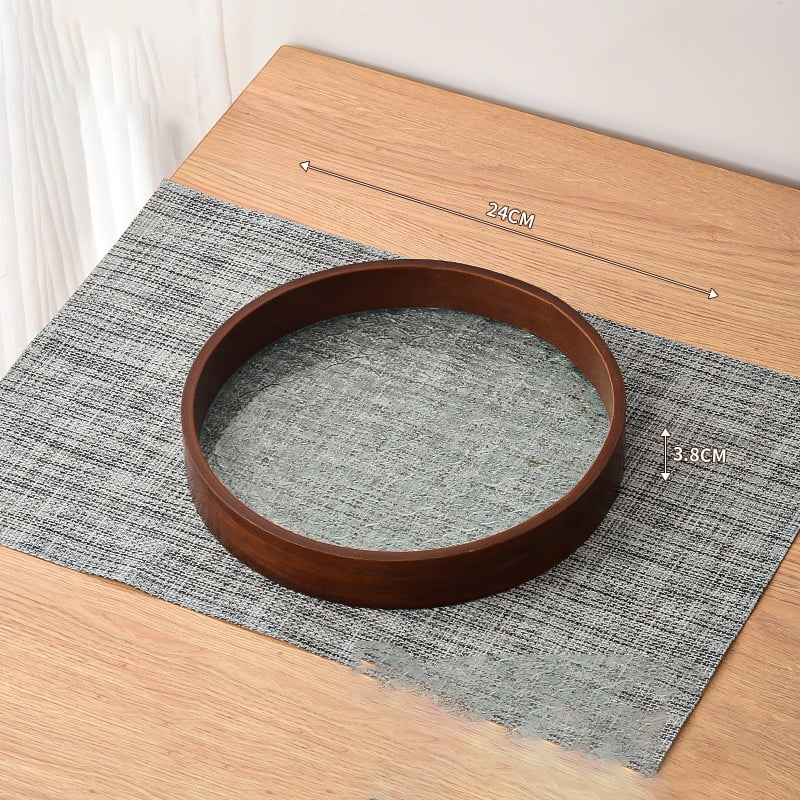 Wooden Vintage Serving Tray Plate for Tea Set Fruits Candies Home ...