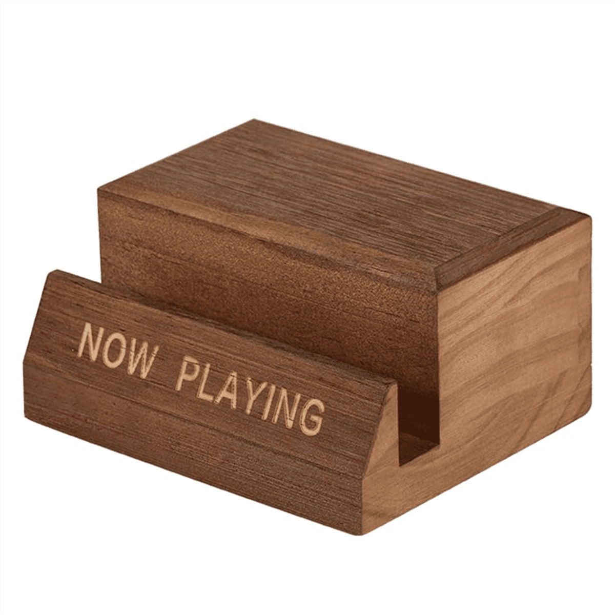 Wooden Vinyl Record Holder Display Stand - Tabletop Now Playing Album Cover Holder- Single CD LP ...