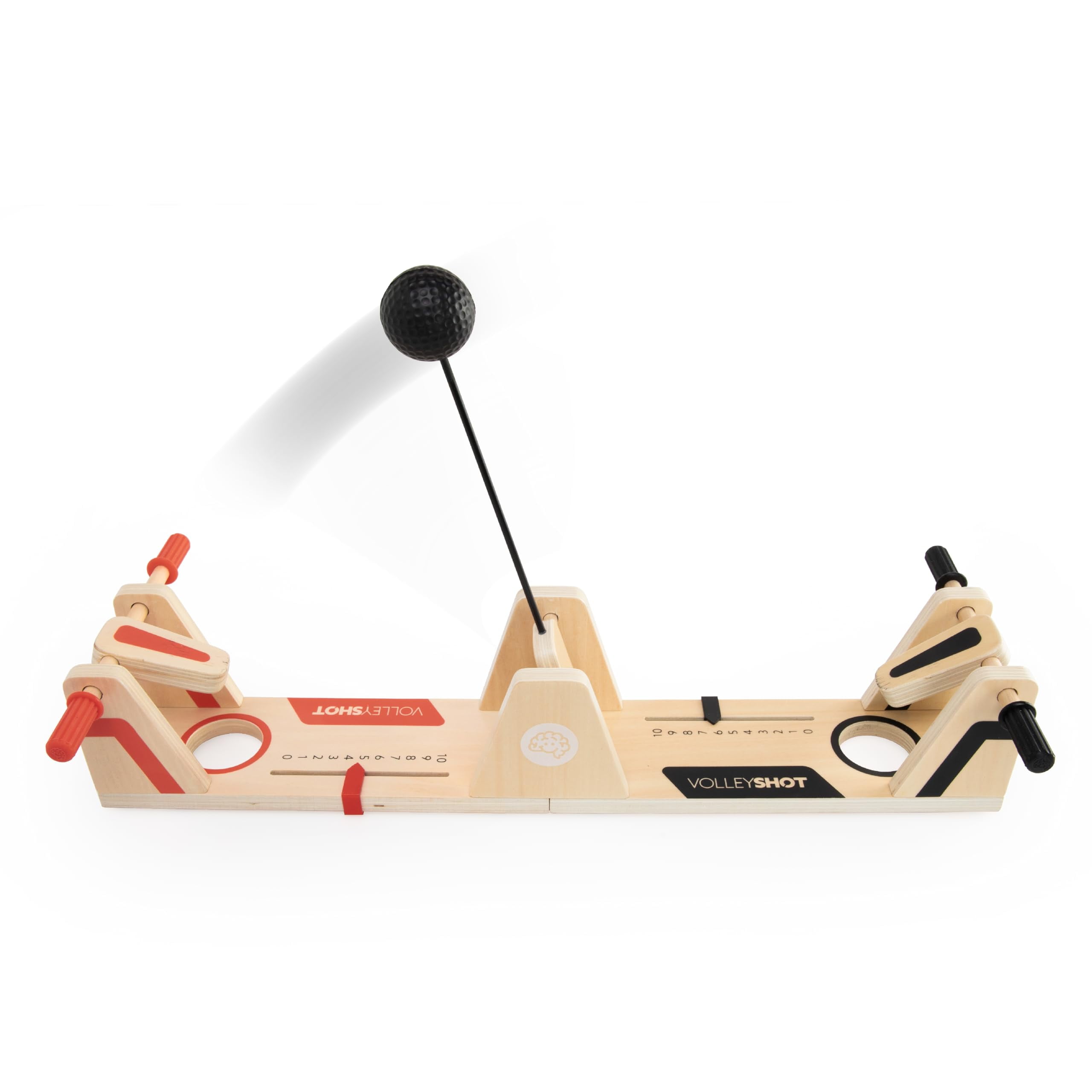 Wooden VolleyShot Skill Game for Kids & Adults, 2-Player Tabletop ...