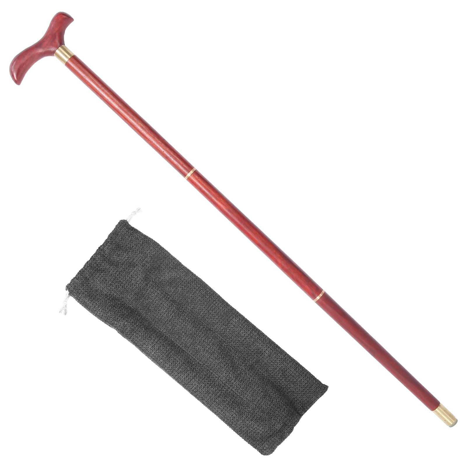 Wooden Walking Cane 3 Sections Mountain Climbing Hand Walking Stick For ...