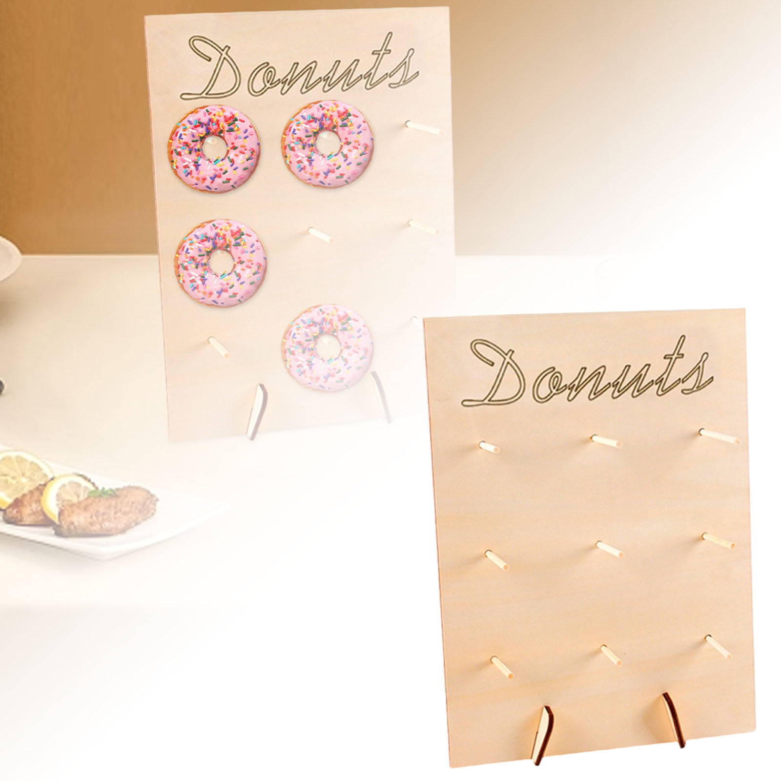 Wooden Wall Display Stand | 9 Stand Board Display Stand Reusable Stand ...