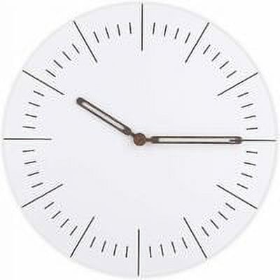 Wooden Wall Pendulum Silent Round Clock Modern Slim Wall Clock (30cm ...