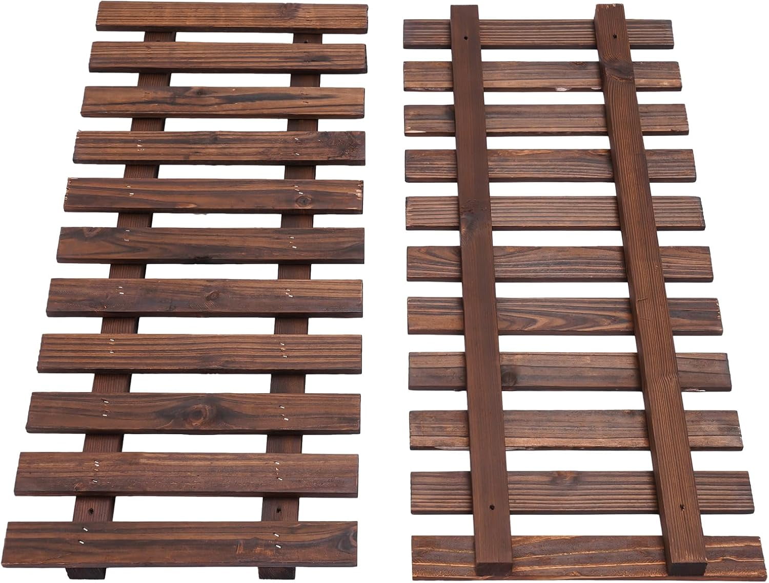 Wooden Wall Planter - 2 PCS Wooden Hanging Planter Rack - Wooden Plant ...