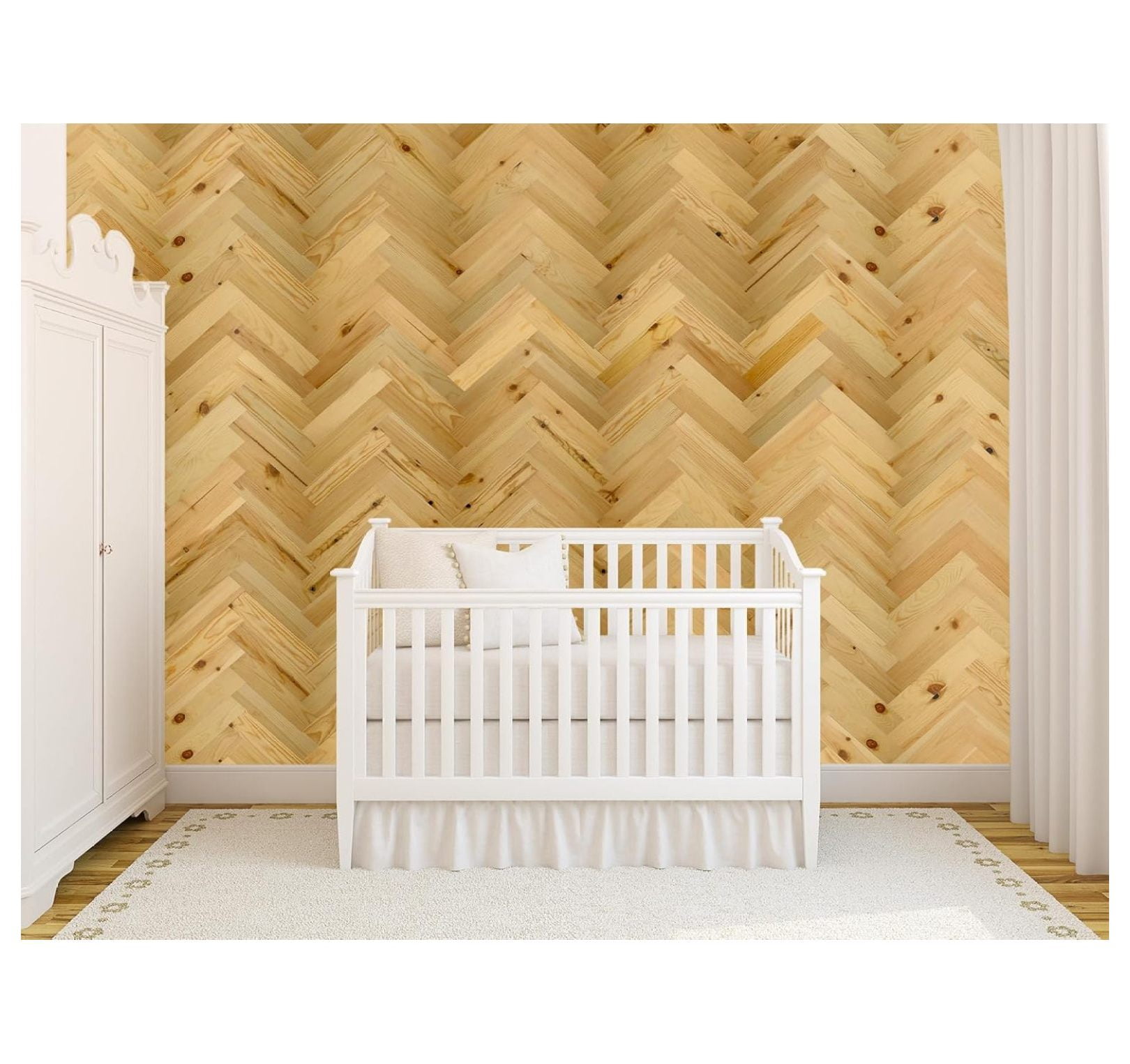 Wooden Wall planks - Simple Peel & Stick Wall Covering Application for ...