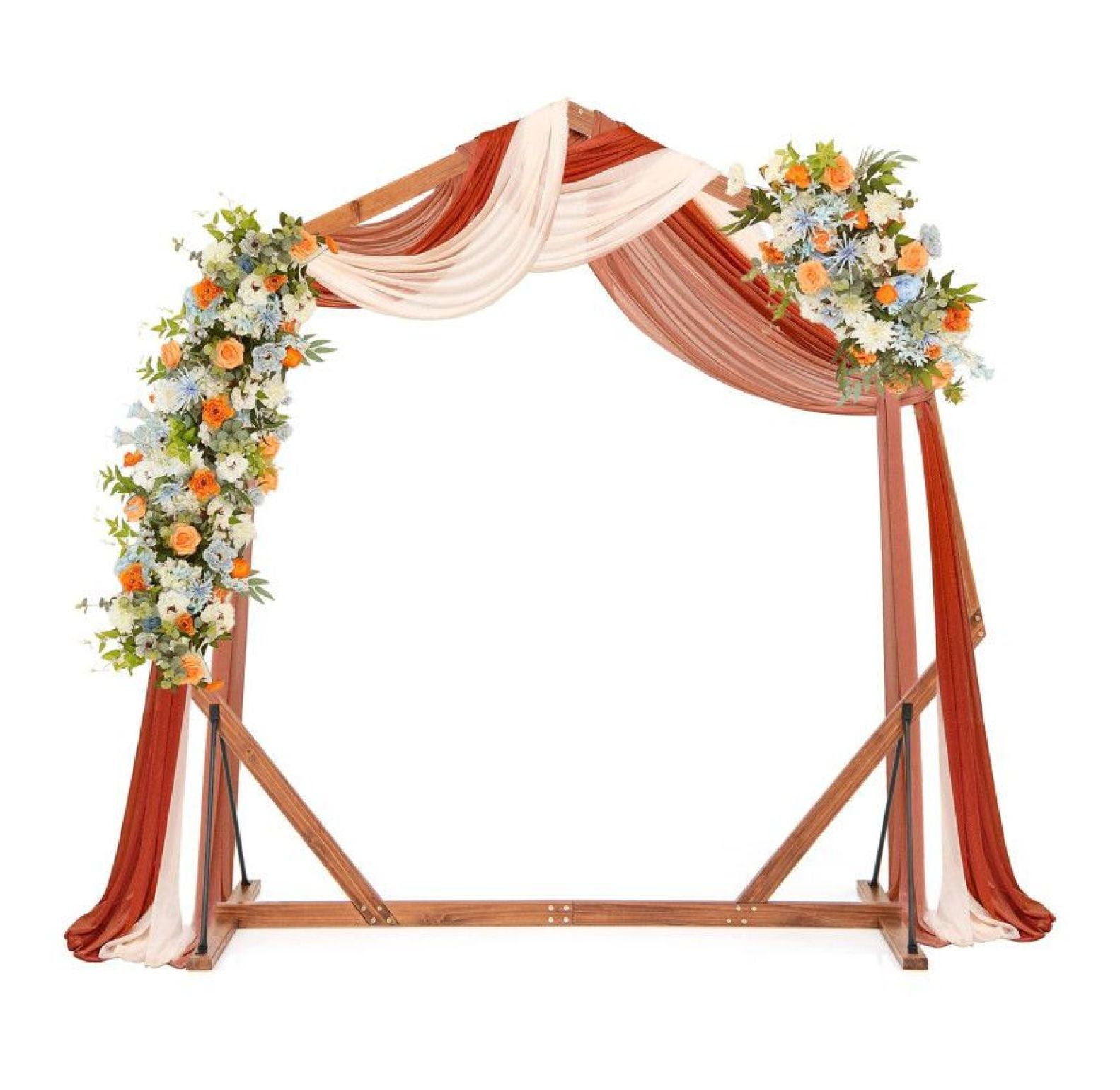 Wooden Wedding Arch Arbor - Solid Wood Backdrop Stand for Ceremony, 3 ...