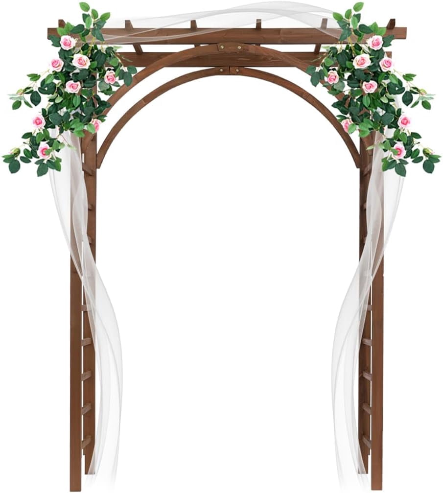 Wooden Wedding Arch, Wooden Pergola, Photo Booth Backdrop Stand, Garden ...