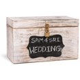 Wooden Wedding Card Box with Slot & Lid | Graduation Card Box | Rustic ...