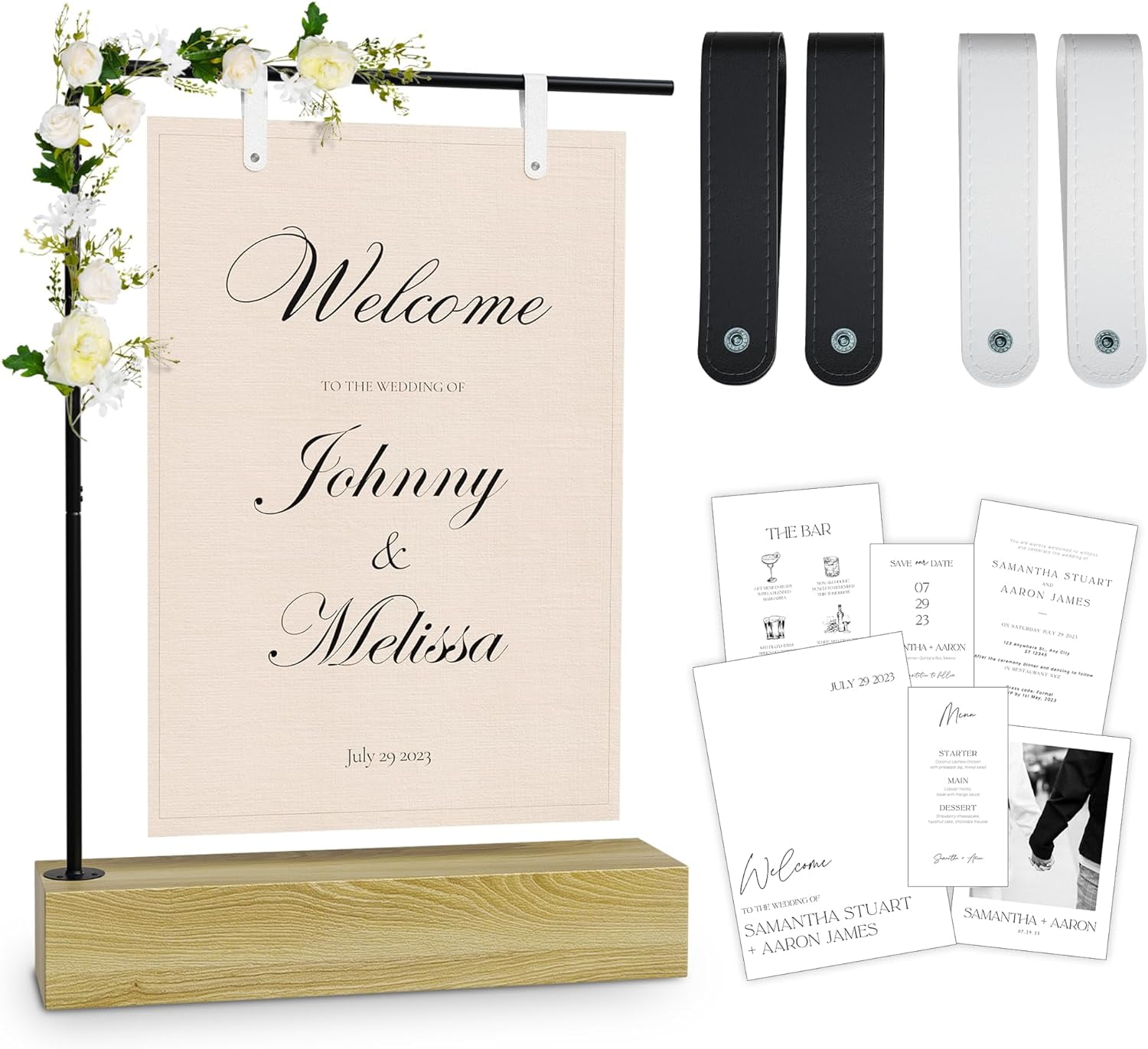 Wooden Wedding Easel Stand for Sign Board, 50x30x20 Welcome To Our ...