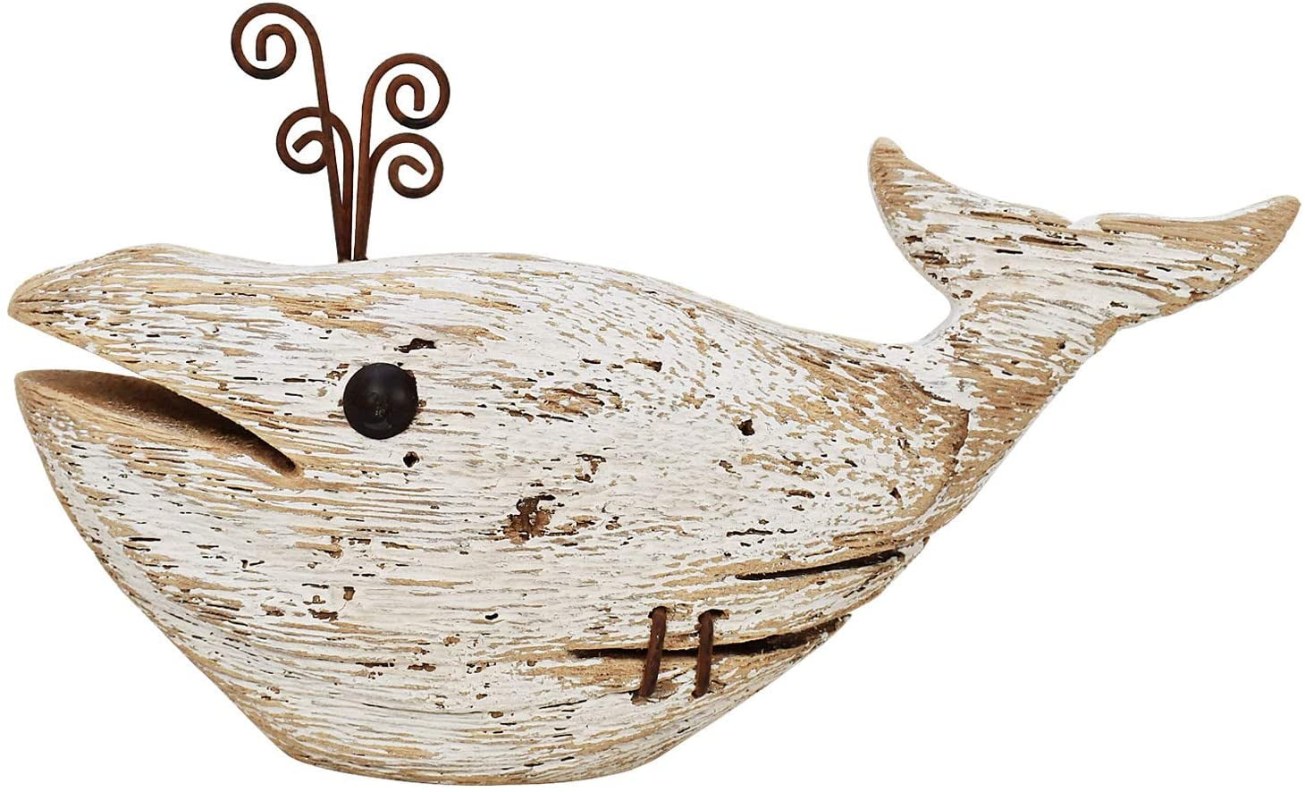 Wooden Whale Decor, Decorative Nautical Whale Rustic Ocean Sea Beach ...