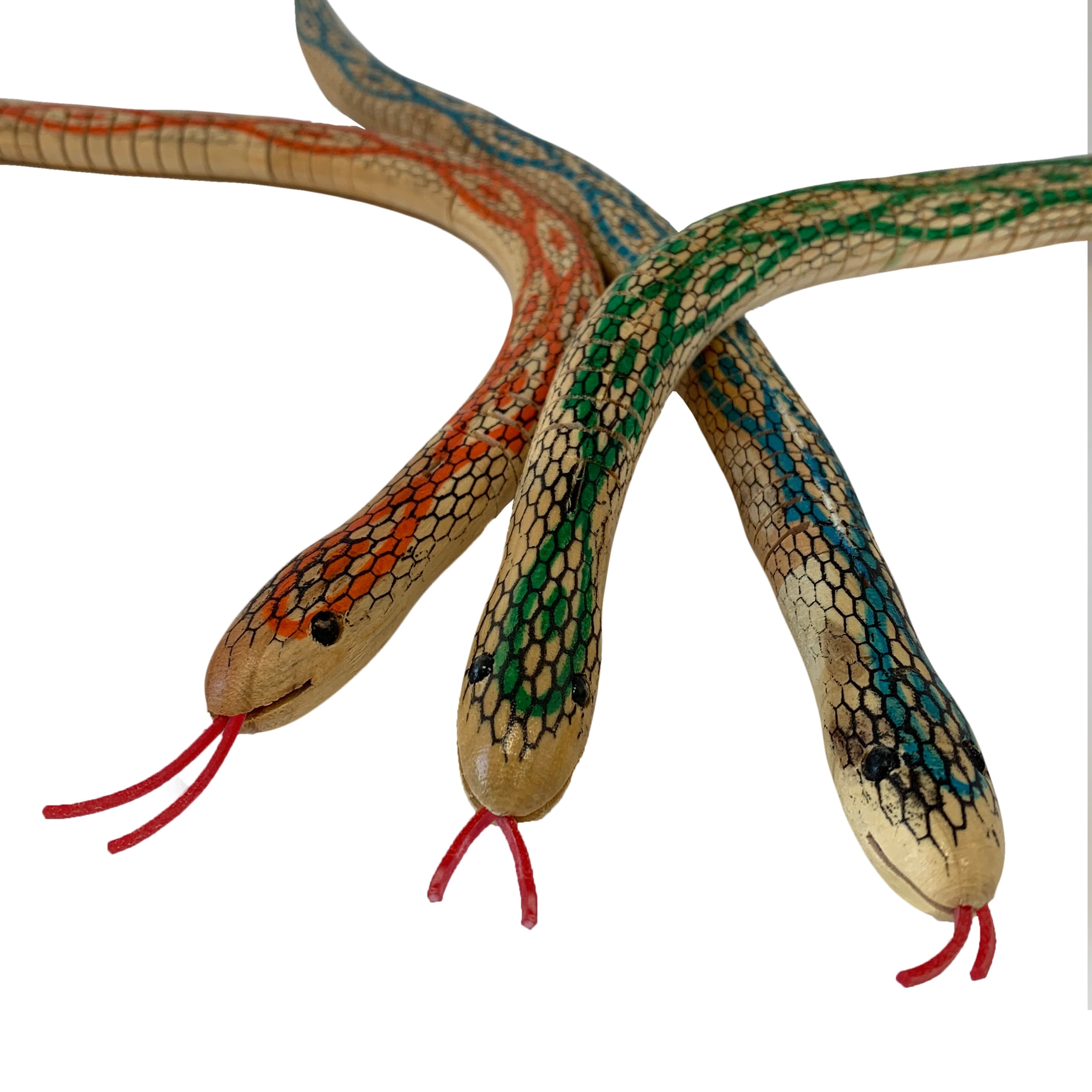 Wooden Wiggle Snake from Deluxebase. Flexible Swaying and Wiggling Wood ...