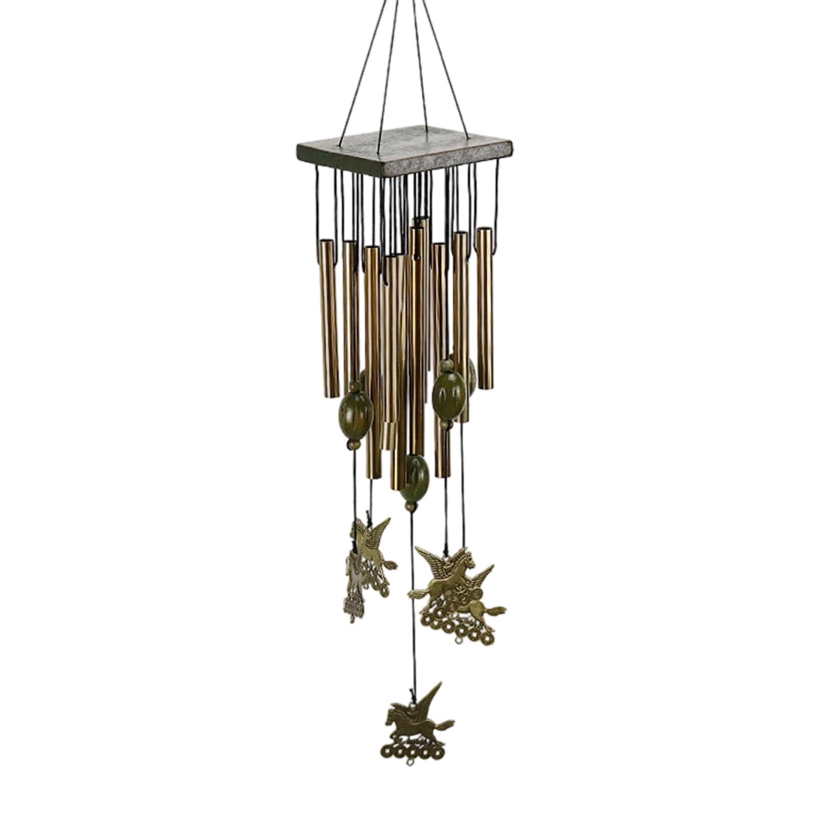 Wooden Wind Chime Pendant - Handmade, Natural Wood, Soothing Sound ...