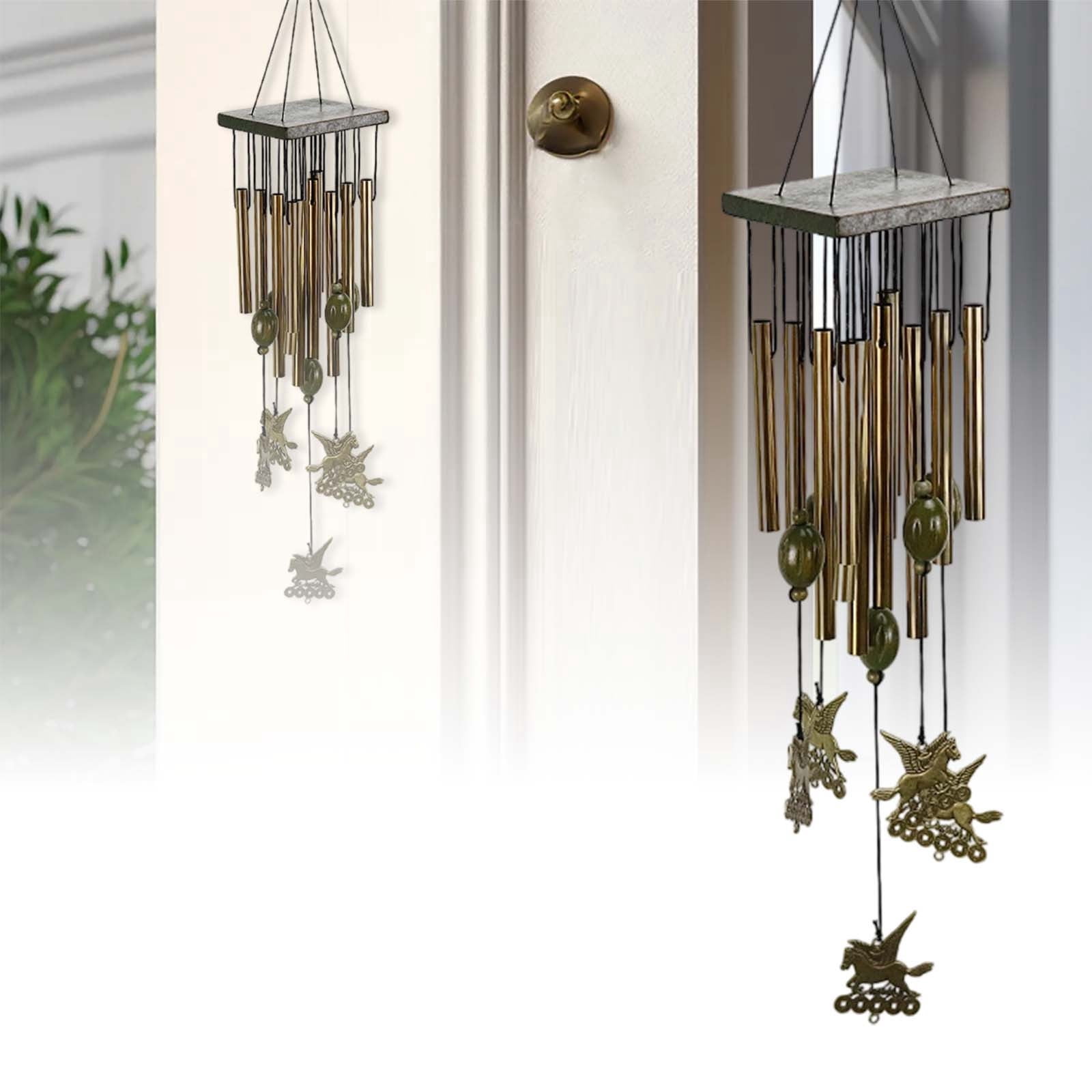 Wooden Wind Chime with and Pendants for Outdoor Porch Garden Courtyard ...