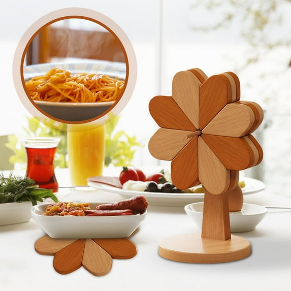 Wooden Windmill Decorative Ornament With Foldable Design Natural Color ...