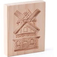 Wooden Windmill Speculoos Cookie Mold – Traditional Speculaas Mold for ...